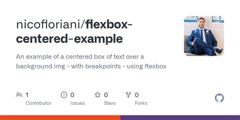 Github Nicoflorianiflexbox Centered Example An Example Of A Centered Box Of Text Over A