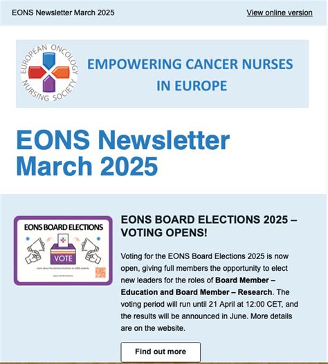 Eons March Newsletter Is Out Eons