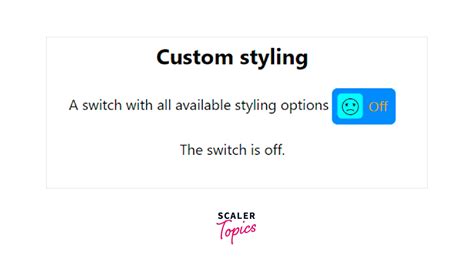 React Switch Component Scaler Topics