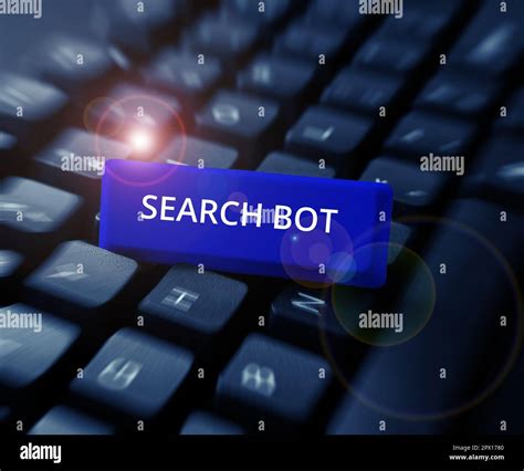 Écriture Affichage De Texte Search Bot Internet Concept Un Programme Qui Exécute Des Tâches
