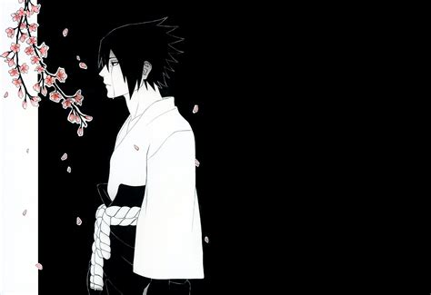 Sasuke Black And White Wallpapers Wallpaper Cave