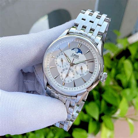 Oris Artelier Complication Moonphase 01 581 7592 4051 07 8 21 73 Like New
