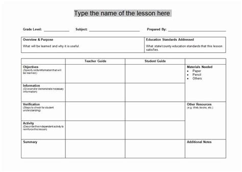 Head Start Lesson Plan Template New Lesson Plan Templates Lesson Plans