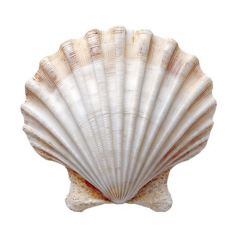 Elegant Pecten Maximus Scallop Seashell Marine Wildlife Object On