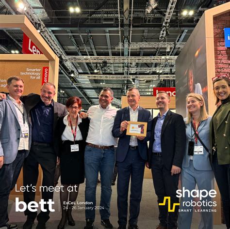 Shape Robotics On Linkedin Techducation Bett2024 Edtech Shaperobotics Lenovo Partnerships