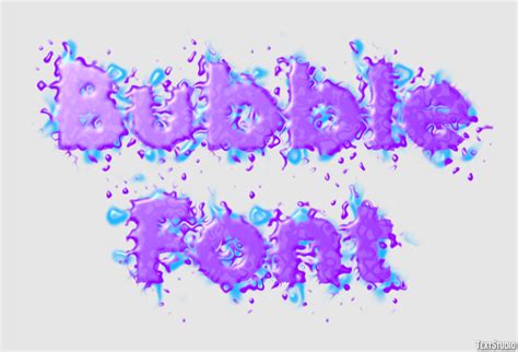 Bubble Font Text Effect And Logo Design Font