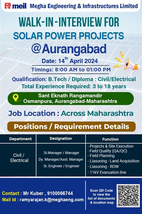 Ramya Rajan On Linkedin Job Jobopportunity Walkininterview Solar Powerproject Hiringnow