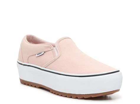 Vans Asher Platform Slip On Sneaker Womens Free Shipping Dsw