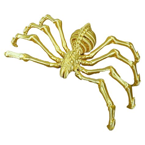 B Hell Skeleton Wolf Spider Joint Movable Contraction Spider Toy Ornament Realistic Flexible