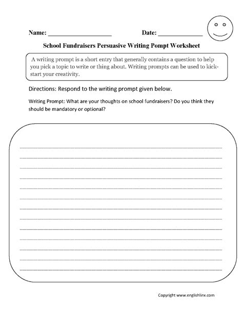 Writing Prompts Worksheets Informative And Expository Writing Prompts