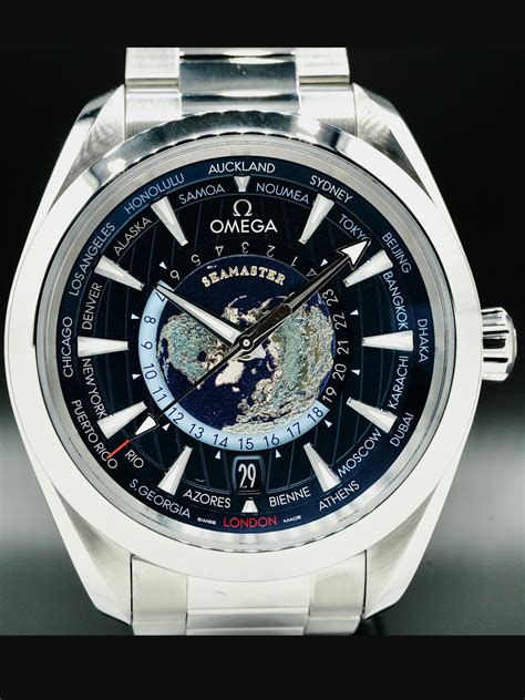 Omega Seamaster Aqua Terra 150m Gmt World Timer 43mm On Bracelet 220 10