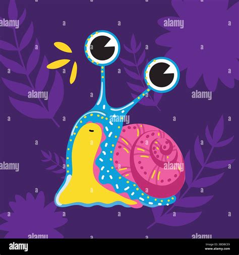 Snail With Candy Shell Vector Stock Vector Image And Art Alamy