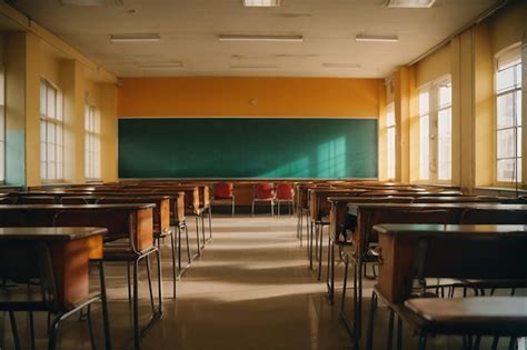 Premium Ai Image Photo Empty Classroom In Education University Premium Ai Image Photo Empty Classroom In Education University