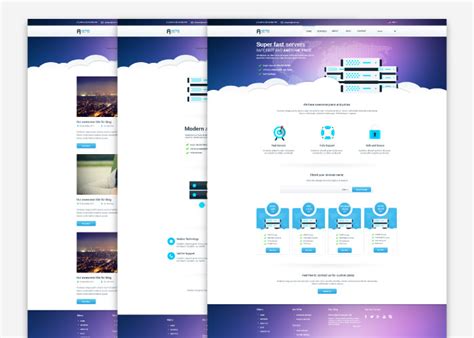 astro multipage hosting template