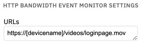 bandwidth event monitor frameflow