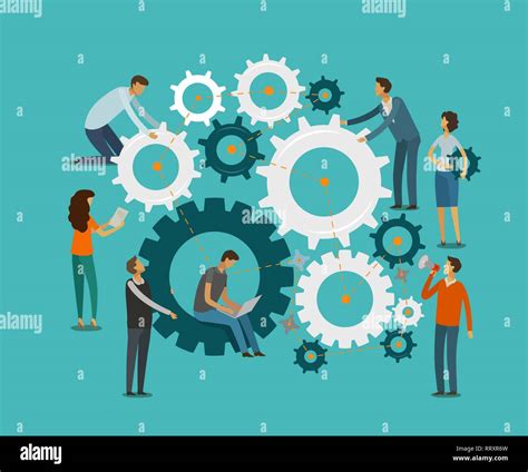 Construction Team Business People Stock Vector Images Alamy