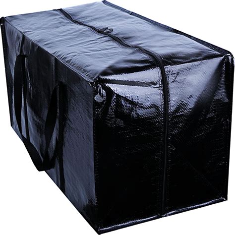 6 Pack Black Extra Large Moving Bags With Zippers