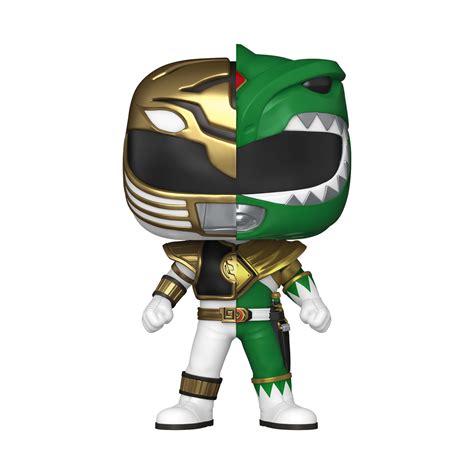 Figurine Funko Pop Ed Limitee Supreme Power Rangers Ranger Blancgreen Spli Serie Tv