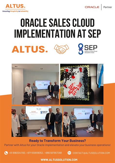 Altussolutions Oraclesalescloud Manufacturing Digitaltransformation