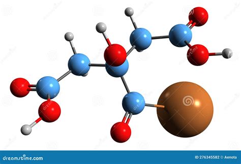 3d Image Of Potassium Citrate Skeletal Formula Stock Illustration Illustration Of Soft Gout