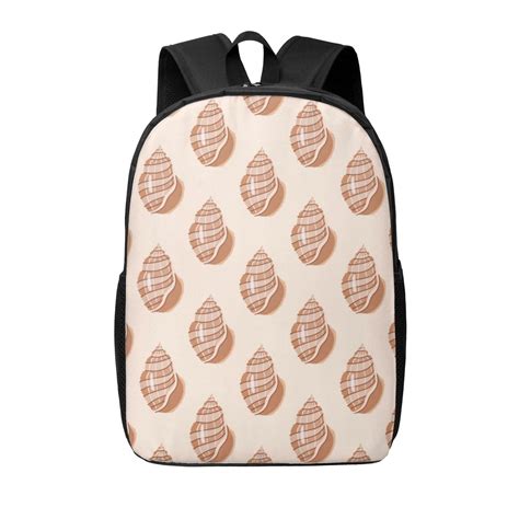 School Backpack For Womenmen Conch Shells Print No9079 Lightweight Travel Bag School