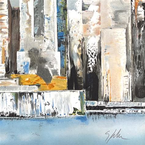 Victor Spahn Manhattan Hand Signed Limited Edition Lithograph With Coa Property Room