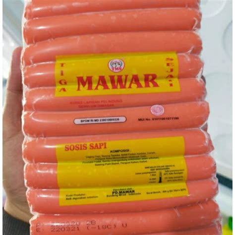 Jual Sosis Sapi Tiga Mawar Sosis Sapi 450 Gr Shopee Indonesia