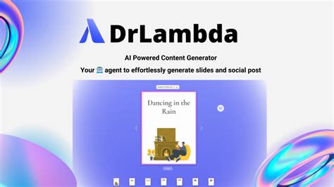 drlambda ai agent for slides and posts