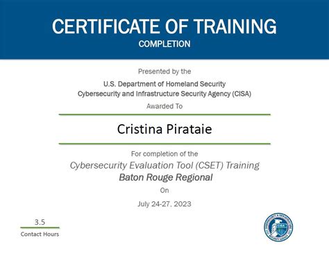 Cristina E Pirataie On Linkedin Highly Recommend The Cisa Cyber
