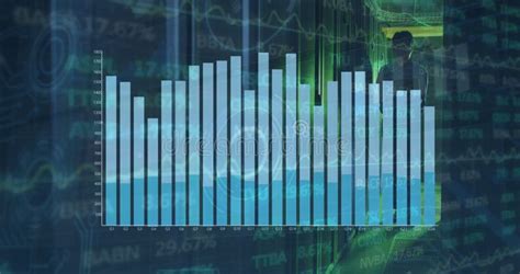 Animation Of Statistical And Stock Market Data Processing Against Asian