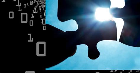 premium photo abstract shapes against binary coding data processing