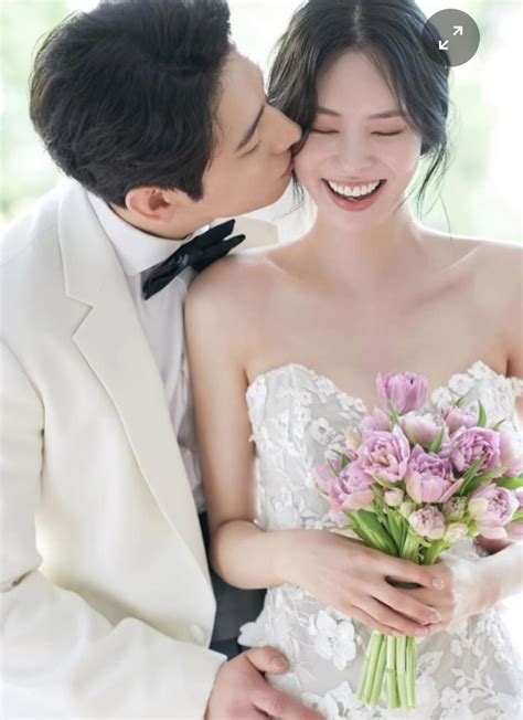 지난주에 결혼한 윤박 이수빈 웨딩사진 모음 Свадебные позы Фотосессия Иллюстрации