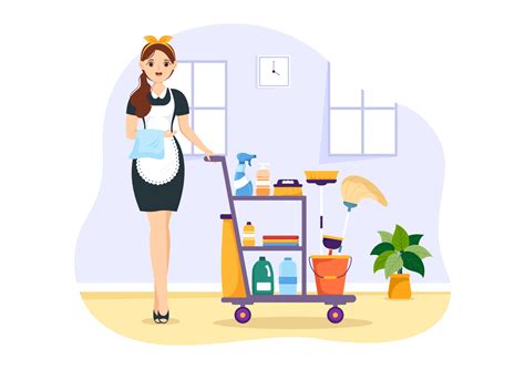 Cleaning Maid Cartoon At Jean Fitzgerald Blog