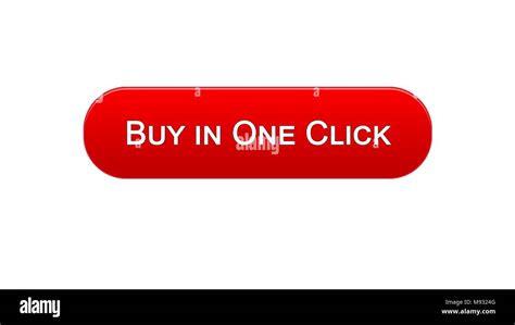 Buy In One Click Web Interface Button Red Color Online Banking