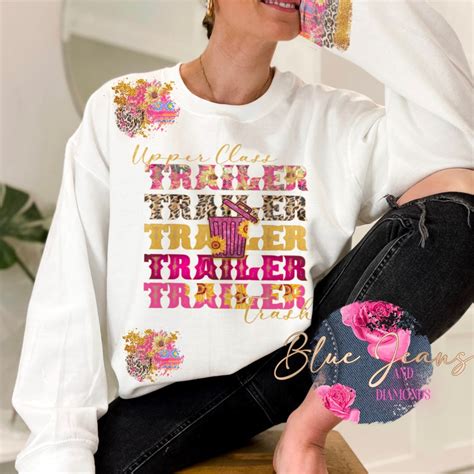 Upper Class Trailer Trash Png Country Western Png Cowgirl Etsy