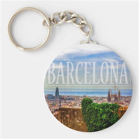 Barcelona city keychain | Zazzle | Barcelona city, Spanish gift, Keychain