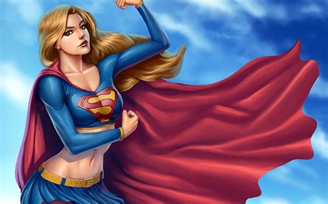 Cartoon Supergirl Wallpapers Wallpaper Cave