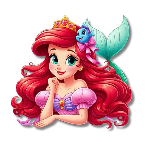 The Babe Mermaid Png Clipart Princess Ariel Png Cute Princess Ariel Instant Download Etsy
