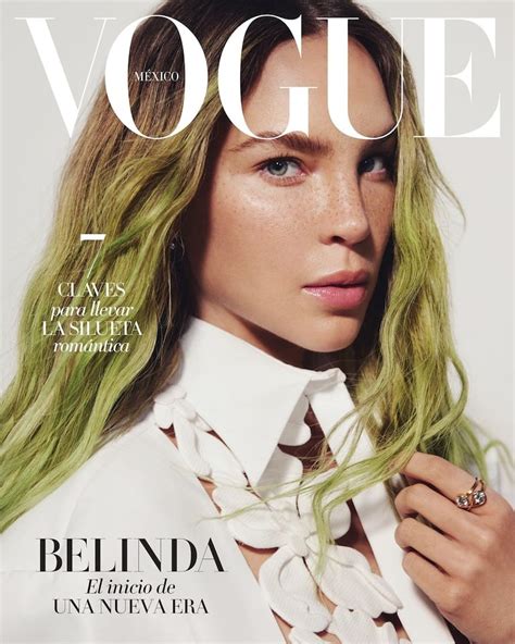 Belinda Mostró Su Pelo Verde En Unas Fotos Para Vogue Este Cambio Ha