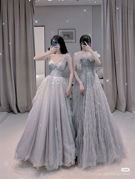 Twin Prom Dresses Matching Dresses For Friends Prom Aesthetic Prom
