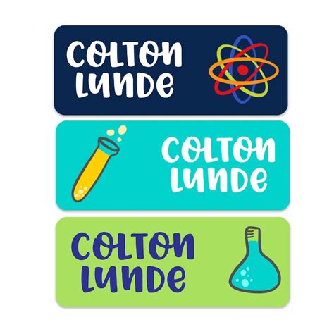 Science Labels Etsy