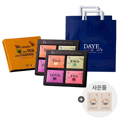한가위맞이 다예 티백 선물세트 11 모음전 5종 인사말 카드 추가 증정 티몬