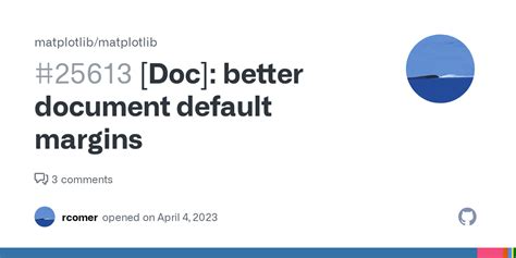 Doc Better Document Default Margins Issue Matplotlib Matplotlib GitHub