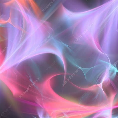 Collision Between Fractals Conceptual Illustration Stock Image