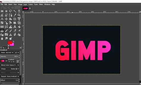 how to create gradient text on gimp better tech tips