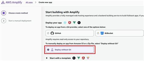deploy a website using aws amplify console