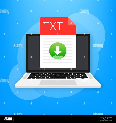 Txt File Icon Spreadsheet Document Type Modern Flat Design Graphic