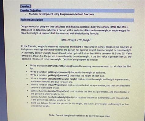 Solved Exercise Exercise Objectives Modular Development