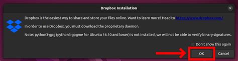 How To Install Dropbox On Ubuntu LTS