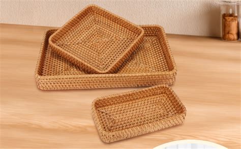 Mhclue Rectangular Serving Tray For Home Decordecorative